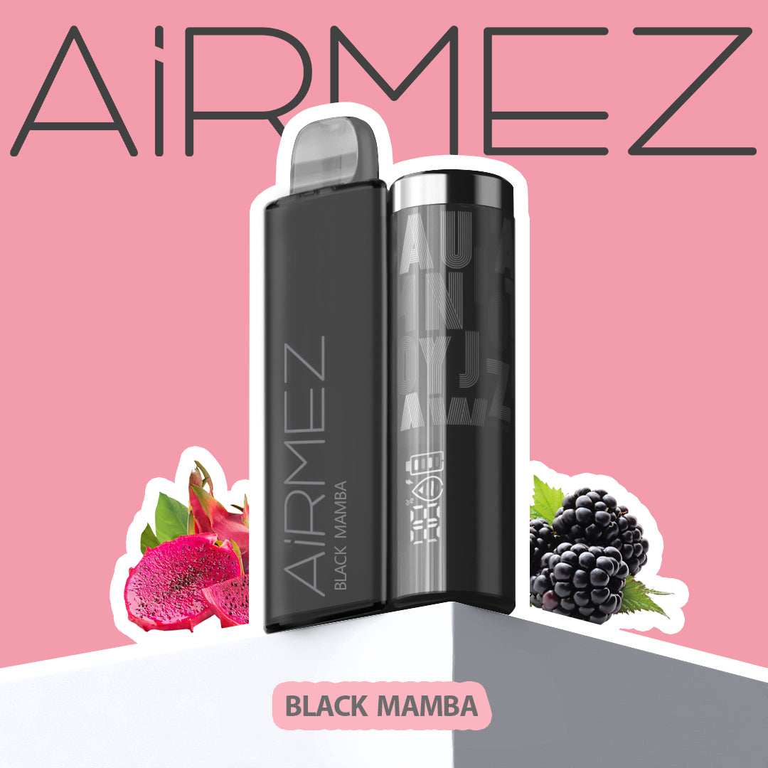 AirMez Black Mamba 10000 Puffs Metal Disposable Vape – Token Vapes